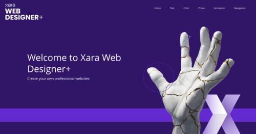 Xara Web Designer: An Example Website